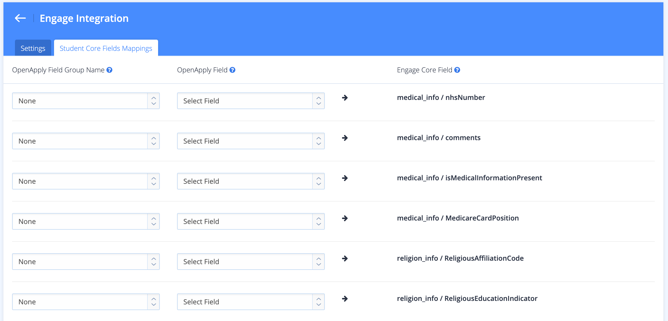 Engage SIS Integration – OpenApply Help Centre