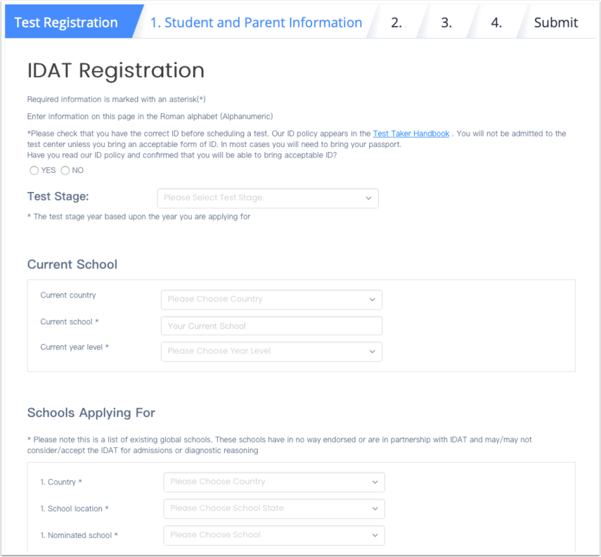 IDAT - International Diagnostic and Admissions Test – OpenApply Help Centre