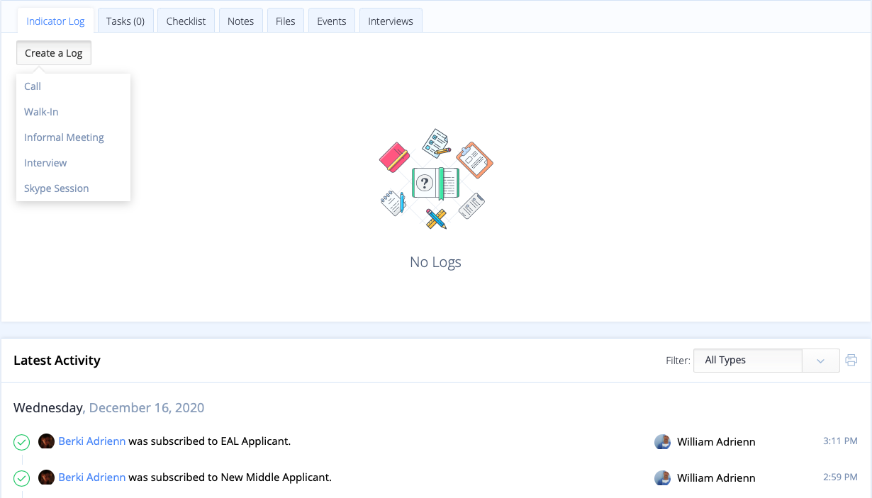 CRM Roster – OpenApply Help Centre