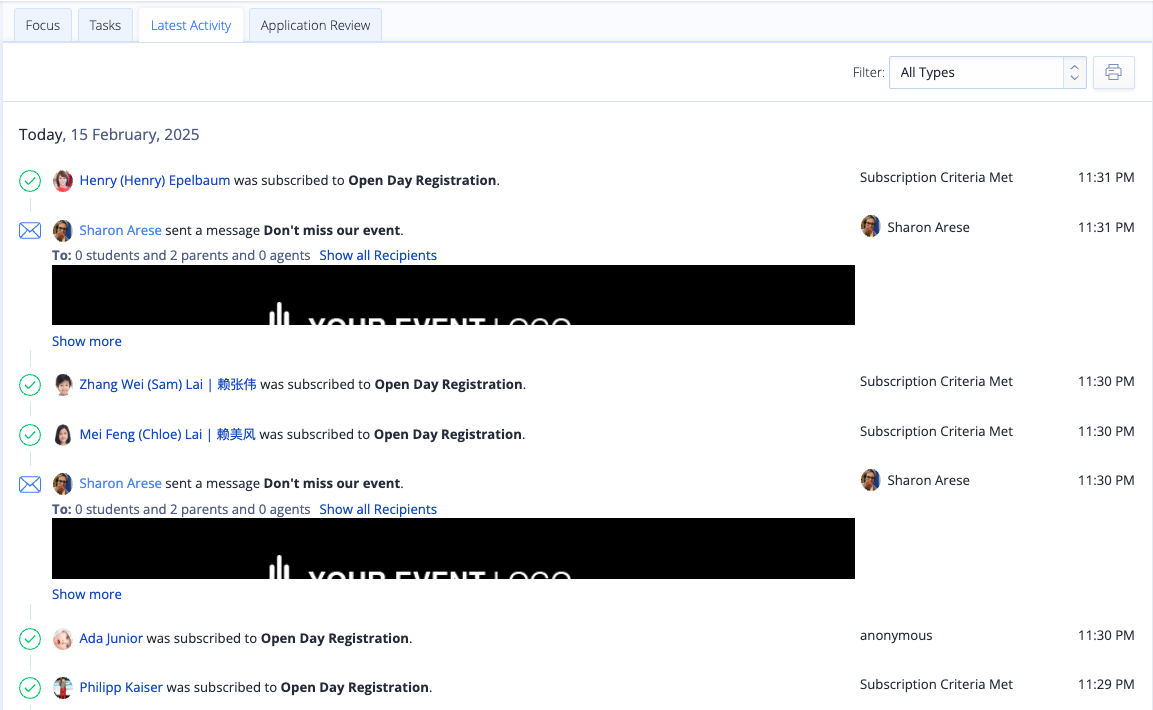 Landing Page and Dashboard – OpenApply Help Centre